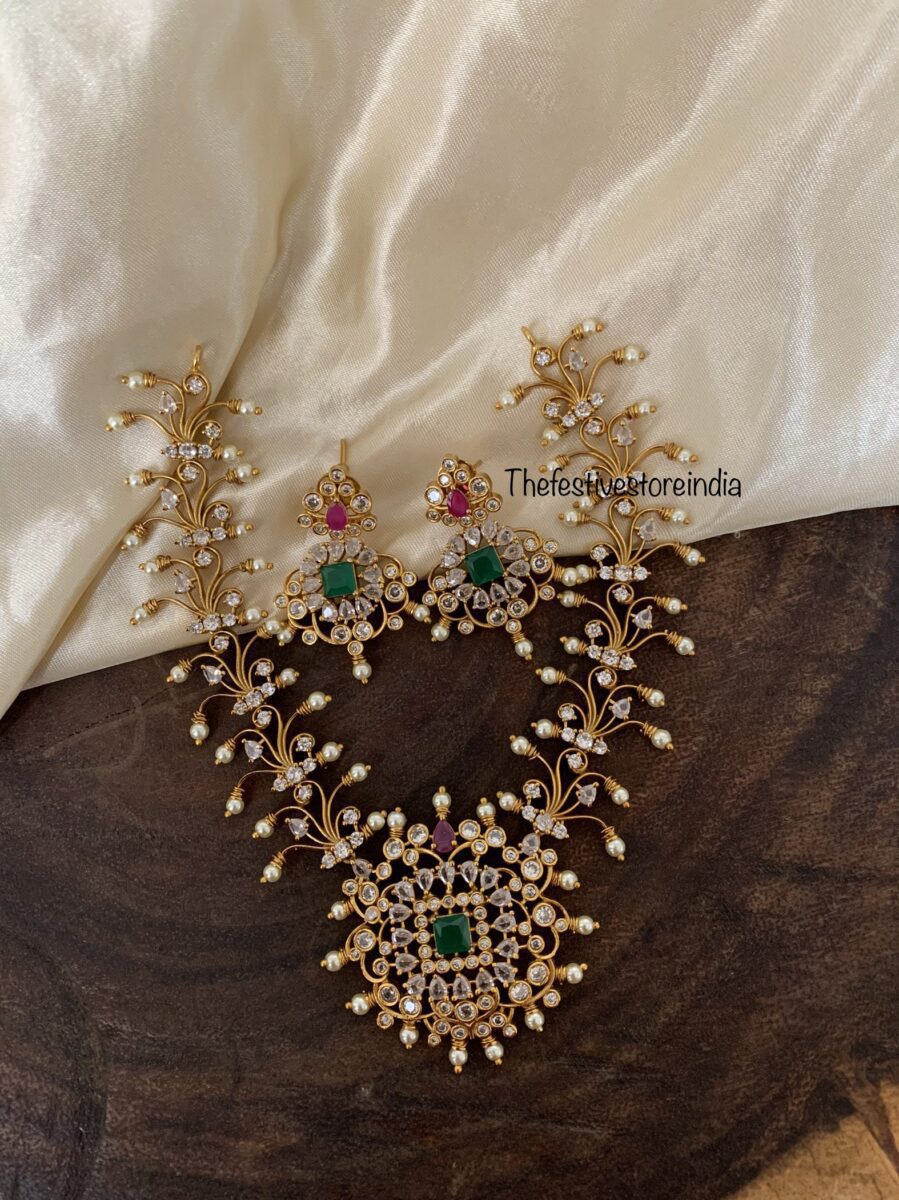 Multi colour contemporary pearl set - The Festive Store