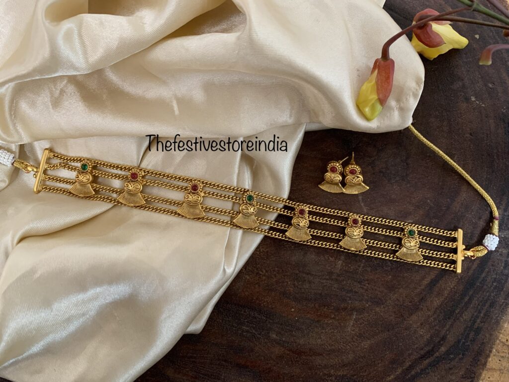 4 layer kemp choker set - The Festive Store