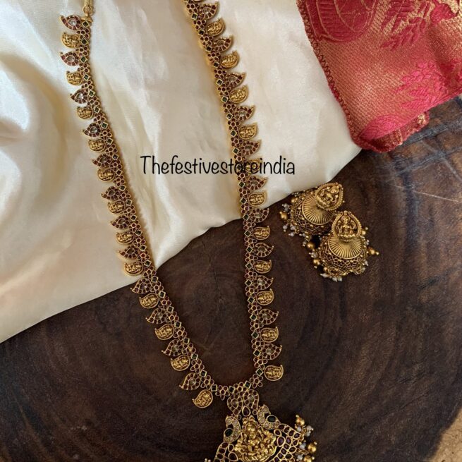Lakshmi mango haaram set – The Festive Store