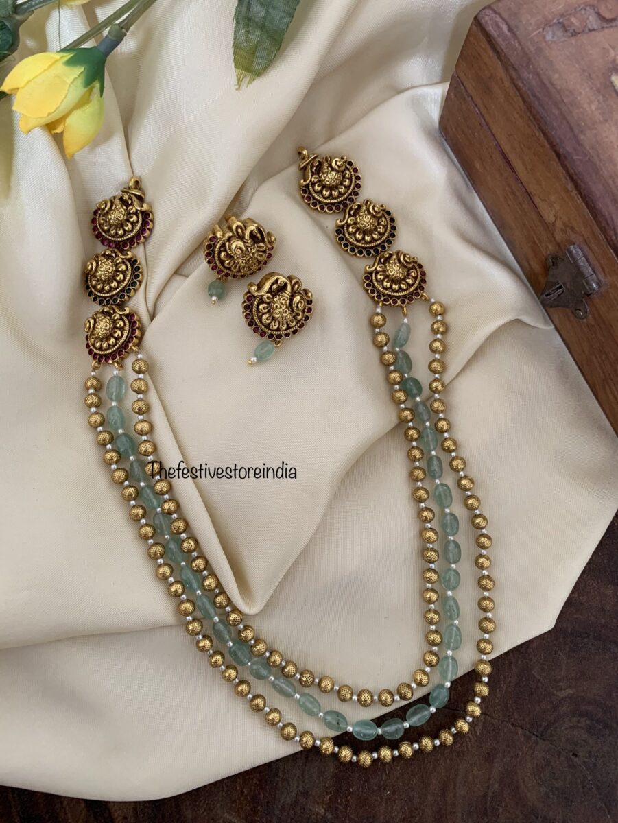Navilu Mint mid length set - The Festive Store