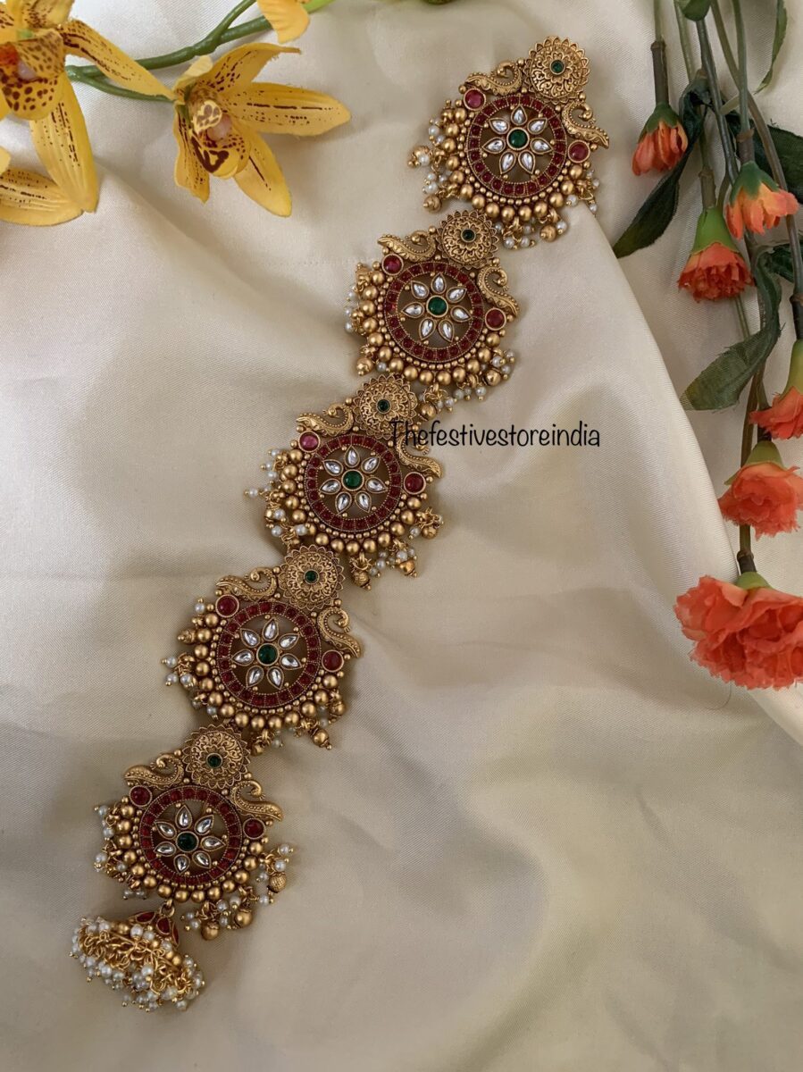 Classic bottu short hair accessory - The Festive Store