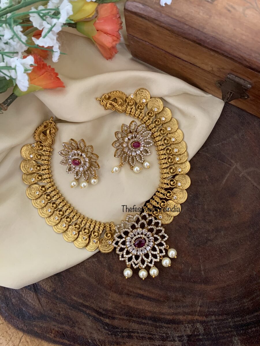 Floral AD Kaasu set - The Festive Store