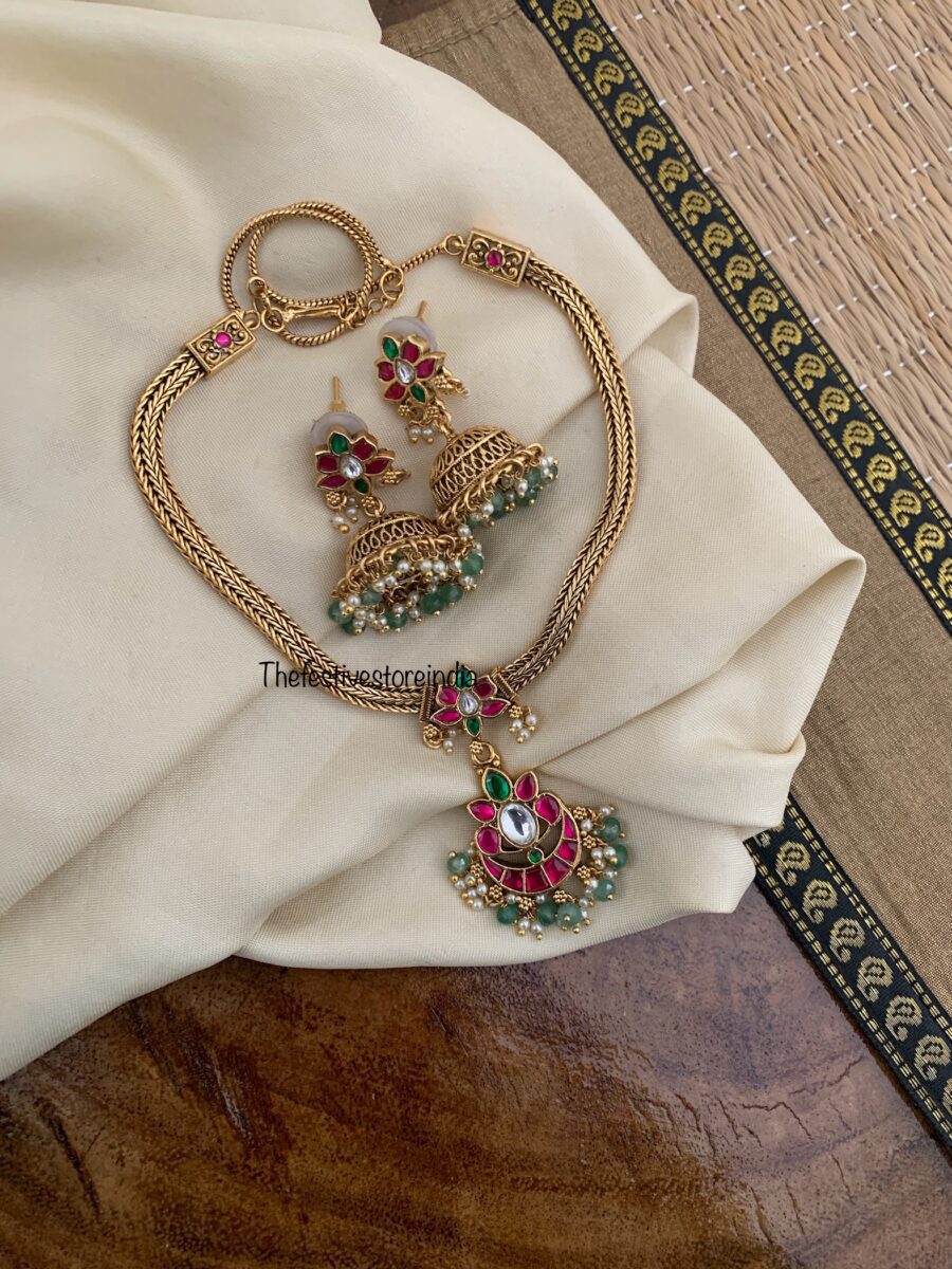 Jadau attigai set - The Festive Store
