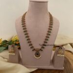 Classic pendant palakka haaram set | Haaram | Bridal | long chain ...