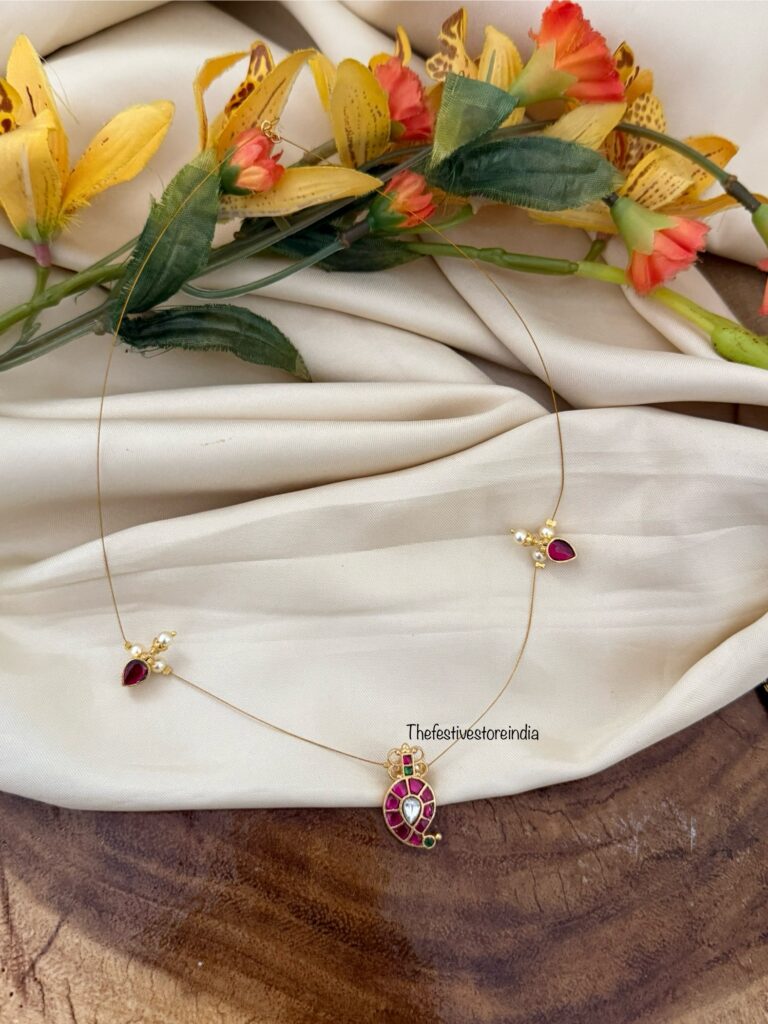 Jadau mango Invisible chain - The Festive Store