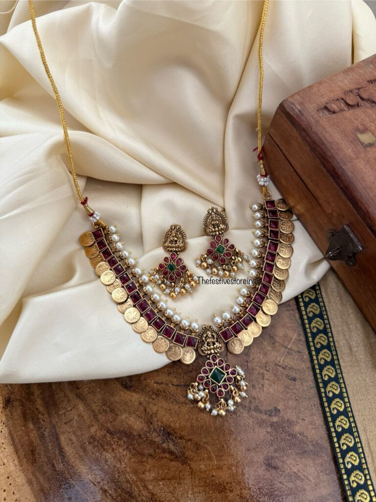 Kemp lakshmi attigai set - The Festive Store